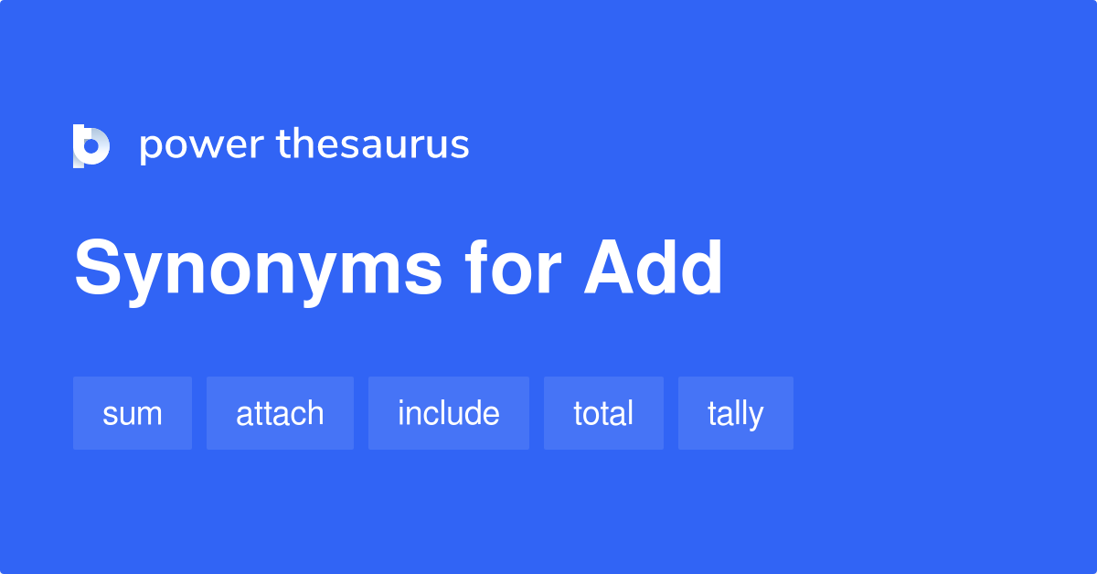 ADD Sinónimos: 1 843 Palabras y Frases similares